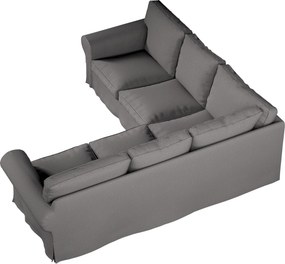 Potah na pohovku IKEA  Ektorp rohová barva šedá látka pletený vzor