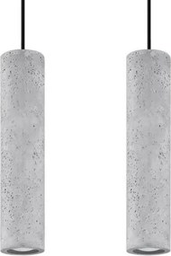 Lustr SOLLUX Luvo 2 GU10 2x40W bez zdroje SL.0654 beton