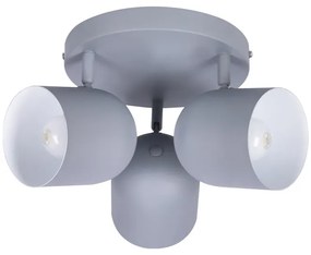 Stropní lampa 3xE27 šedá 32cm AZURO