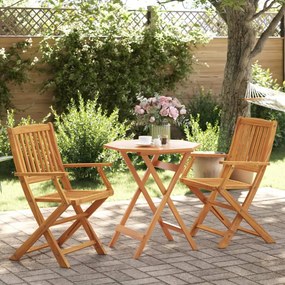 3dílný skládací bistro set masivní akáciové dřevo 3295252