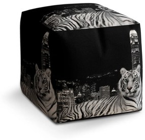 Sablio Taburet Cube Městský tygr: 40x40x40 cm