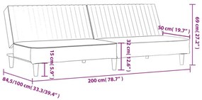 Petromila 2místná válenda cappuccino umělá kůže