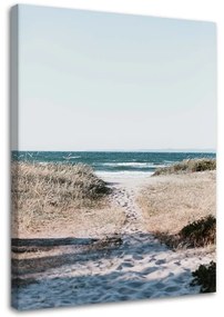 Obraz na plátně Pláž Mořský písek - 70x100 cm