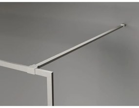 Mexen Kioto-F, sprchová zástěna s rámem 135 x 202 cm, 8 mm čiré sklo, ocelový profil, 800-135-104-97-00