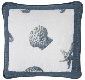 Bavlněný povlak na polštář s mušlemi - 40*40 cm