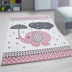 Koberce Breno Kusový koberec KIDS 570 Pink, Růžová, Vícebarevné, 160 x 230 cm