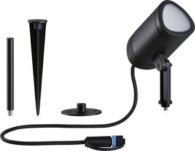P 94849 Plug & Shine LED bodové zahradní světlo Smart Home Zigbee Shira IP65 RGBW+ 6,5W antracit - PAULMANN