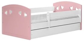 Dětská postel JULIA - barva růžová - 180x80 cm - 3D6468