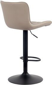 Barová židle Millom - umělá kůže | krémová