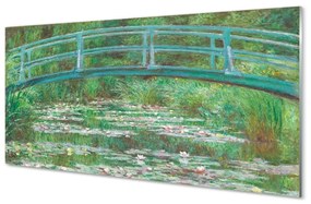 Obraz na skle Art malované bridge 125x50 cm