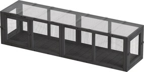 PawHut dřevěný tunel pro kočky s 3 dveřmi — rozšiřitelný, odolný proti povětrnostním vlivům, pro kočky do 10 kg (151,5 × 38,5 × 40 cm) | Aosom