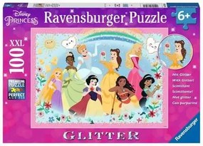 Ravensburger Třpytivé puzzle Disney: Princezny / 100 dílků / od 6 let