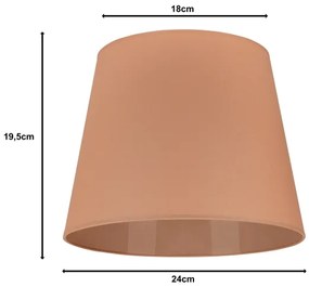 Duolla - Stínidlo k stolní lampě CLASSIC M E27 pr. 24 cm hnědá