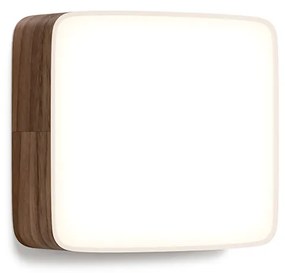 Přisazené dřevěné svítidlo Cube Ceiling / Wall Dekor: Ořech, Teplota chromatičnosti / Stmívání: 2700 Kelvinů / Stmívatelné Casambi, Varianta: L