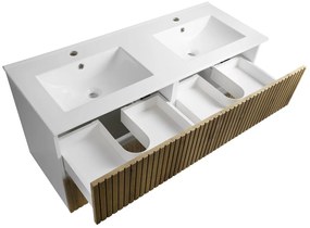 Aqualine Aqualine, PANEDA STRIP umyvadlová skříňka 119x55x45,2cm, dub emporio, PN312