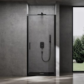 design černé sprchové dveře TERAMO 36 - 70-100cm