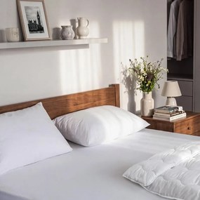 SCANquilt polštář COMFORT COTTON SOFT - s jemnými mikrovlákny připomínající peří 70 x 90 cm