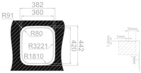 Nerezový dřez Sinks BRASILIA 380 V 0,7mm trojmontáž leštěný