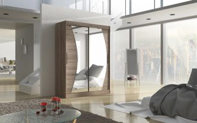 ADRK Furniture Skříň posuvná se zrcadlem MODESTO 150 ADRK-SW-MOD-T-150