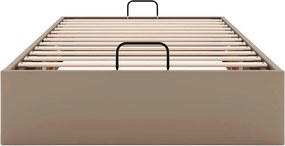 Osmanský rám postele bez matrace cappuccino 90x200cm umělá kůže 3310783