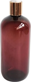 Dávkovač na mýdlo 500 ml hnědý s bílo-zlatým DISC TOP BELA