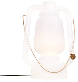 Stojací lampa bílá 51 cm IP44 - Storm Large
