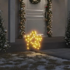vidaXL Vánoční světelné dekorace s hroty 3 ks Hvězda 50 LED diod 29 cm [357717] Barva: Černá