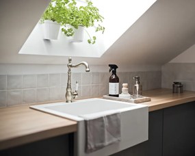 Laveo Evora, vysoká dřezová baterie h-304, měděná-bílá, LAV-BAE_565D