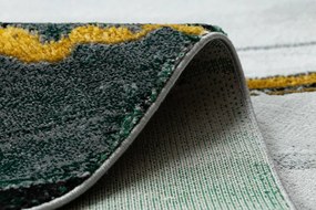 Dywany Łuszczów, AKCE: 👣🛡️80x150 cm Kusový koberec Emerald 1017 green and gold + protiskluzová úprava, zelená, kancelář