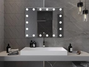 Mexen Dona koupelnové zrcadlo s podsvícením 100 x 80 cm, LED 6000K, protimlžící - 9818-100-080-611-00