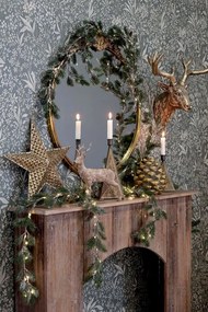Mosazná antik kovová závěsná hvězda Vire - 36*10*36 cm