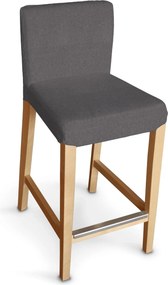 Potah na barovou židli Hendriksdal , krátký barva šedá látka pletený vzor