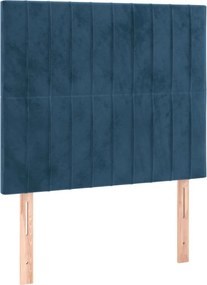 vidaXL Rám postele bez matrace 90 x 200 cm samet [3125856] Barva: světle šedá