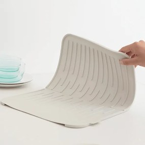 Brabantia Silikonový odkapávač na nádobí světle šedá