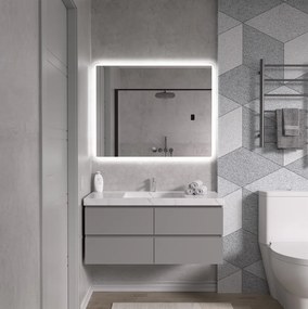 Erga Ava, LED zrcadlo 100x80cm, 2760 lm, 6500K, přední/zadní osvětlení, ERG-V01-120-1080-00