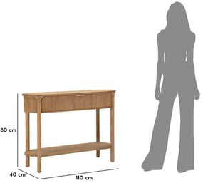 Designová konzola Jahzara 110 cm hnědá