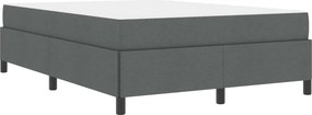 Postel s boxspringem Tmavě šedá 160 x 200 cm textil 3398872
