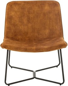 Okrové sametové křeslo Lounge Isabel Ochre - 71*68*78cm
