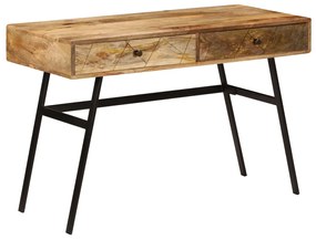 Psací stůl se zásuvkami 110 x 50 x 76 cm masivní mangovník,  246718