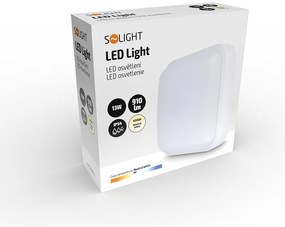 Solight LED venkovní osvětlení čtvercové, 13W, 910lm, 4000K, IP54, 16cm