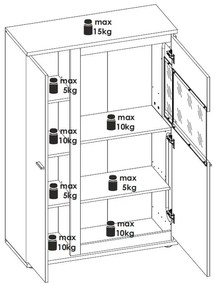 Nízká vitrína Salinas