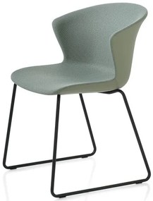 KASTEL - Židle KICCA PLUS s ližinovou podnoží