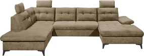 XXXLutz SEDACÍ SOUPRAVA, textil, pískové barvy MID.YOU - Sedací soupravy - 002220053715