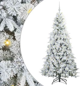 Umělý Skládací Vánoční Strom s stojanem Bílá 180 cm PE a PVC 3397487