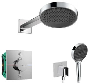 Hansgrohe - Sprchový set s termostatem pod omítku, s tělesem, průměr 25 cm, 3 proudy, chrom SANI21HHH007