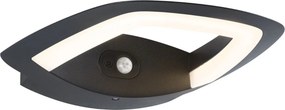 P 94838 LED venkovní nástěnné svítidlo Akena pohybové čidlo IP44 243x254mm 3000K 11W 230V antracit hliník - PAULMANN