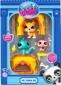HASBRO Figurky zvířátek Littlest Pet Shop Džungle / Set 3 ks / 6 doplň