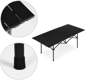 Skládací turistický stůl Gill 120 cm černý