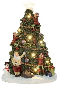 Dekorace vánoční stromek s Led světýlky Christmas Tree - 18*15*26 cm / 3*AAA