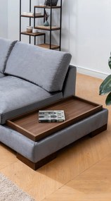 Hanah Home Rohová pohovka TULIP tmavě šedá levý roh 560ARE1165